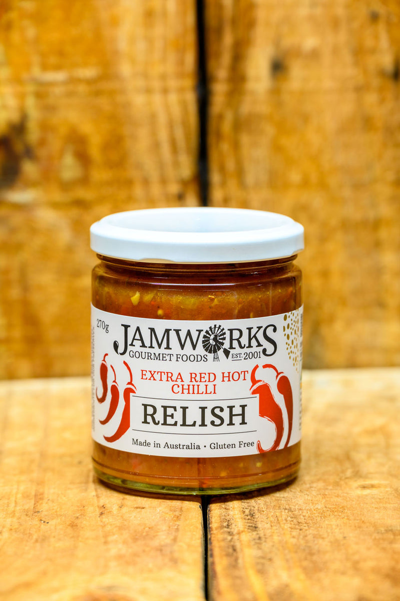 Jamworks Extra Red Hot Relish – Jamworks Gourmet Foods